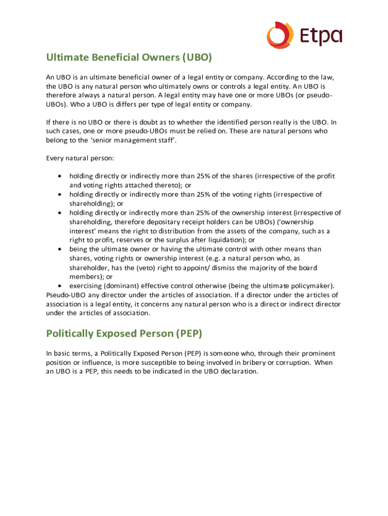 Fillable Online Moody\'s: What is ultimate beneficial ownership or a UBO? Fax Email Print ...