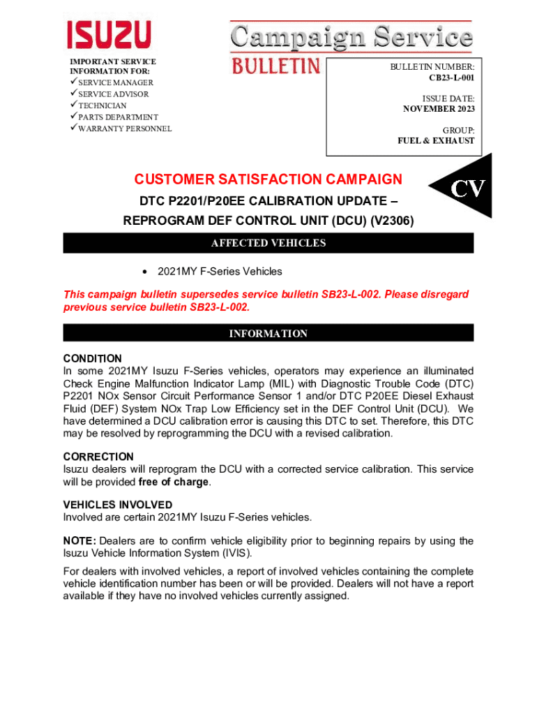 Fillable Online Bulletin Number: CB23-L-001 Fax Email Print - pdfFiller
