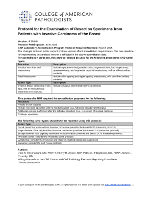 Protocol for the Examination of Resection Specimens from Patients with ...
