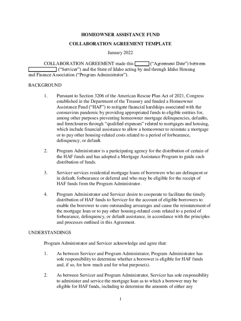 Fillable Online haf-collaboration-agreement-template. ... Fax Email Print - pdfFiller