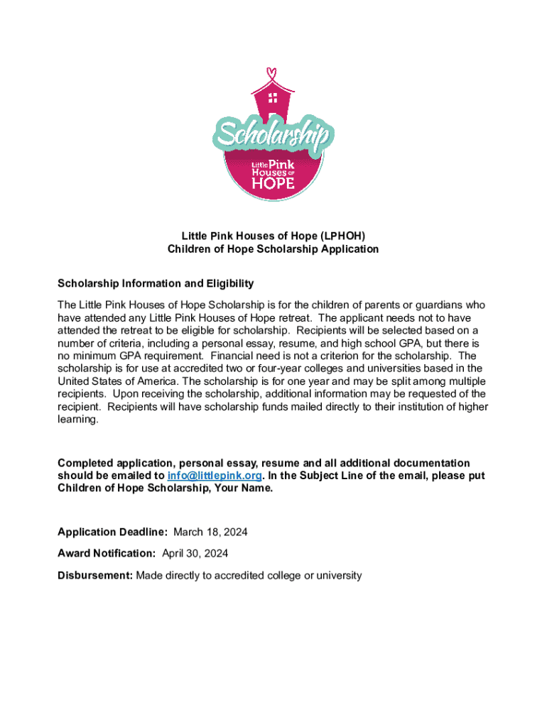 Fillable Online Children of Hope Application 2024.docx Fax Email Print ...