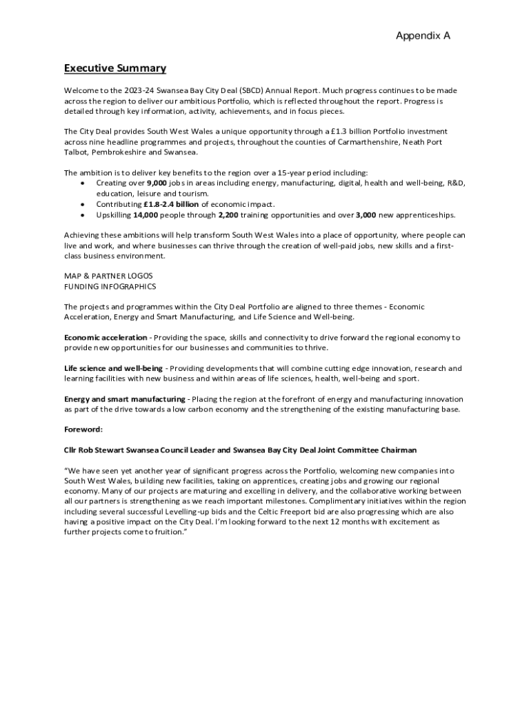 Fillable Online Executive Summary - Councillors, Democracy and ...