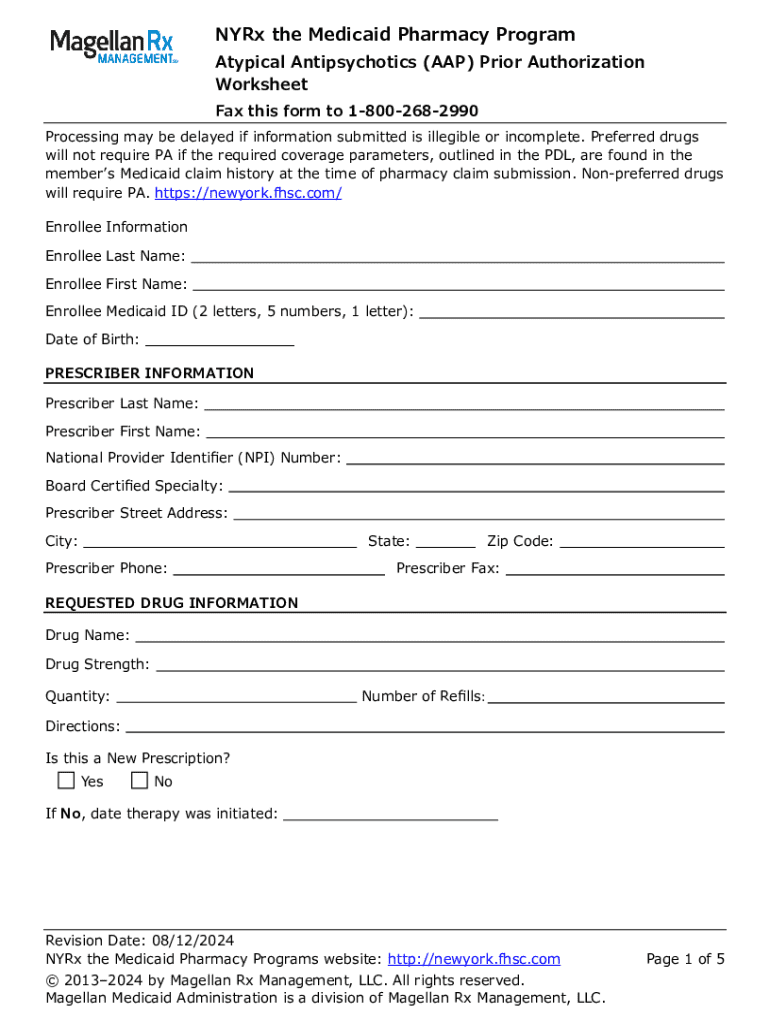 Fillable Online NY PDP PA Worksheet Prescribers AAPs. NY PDP PA ...