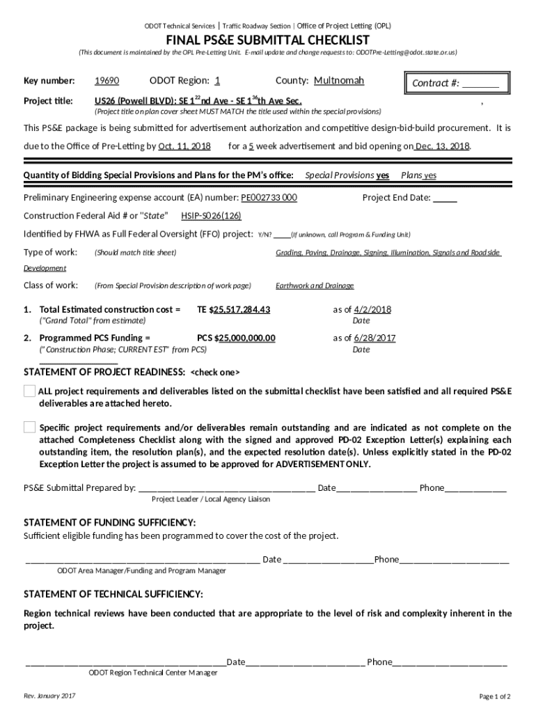 Outer Powell Transportation Safety Project - Construction ... - ftp ...