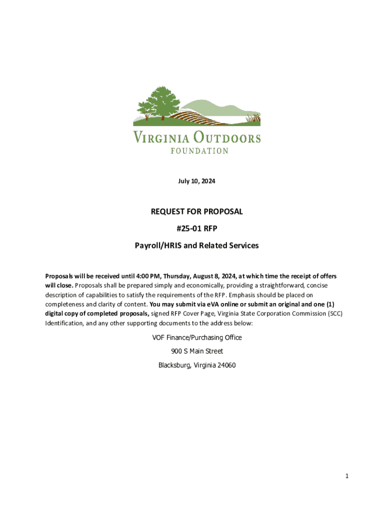 Fillable Online 2024 Payroll and Hris Services Rfp - Commonwealth of ...