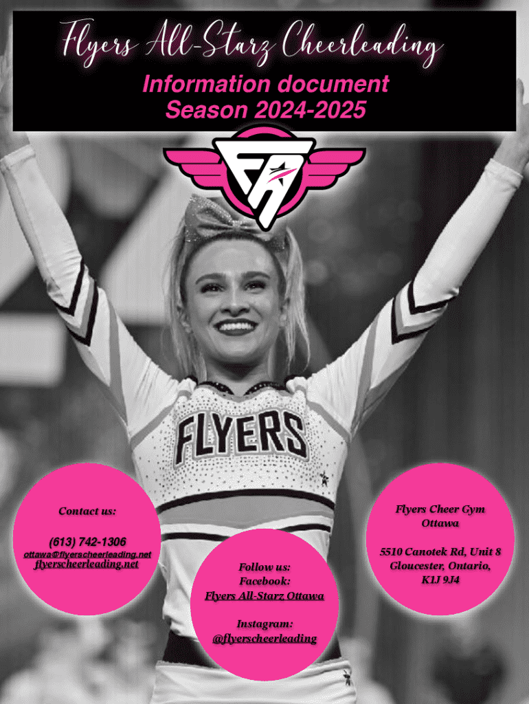 Fillable Online Flyers All-Starz Cheerleading - Open gym samedi! Don\'t ...