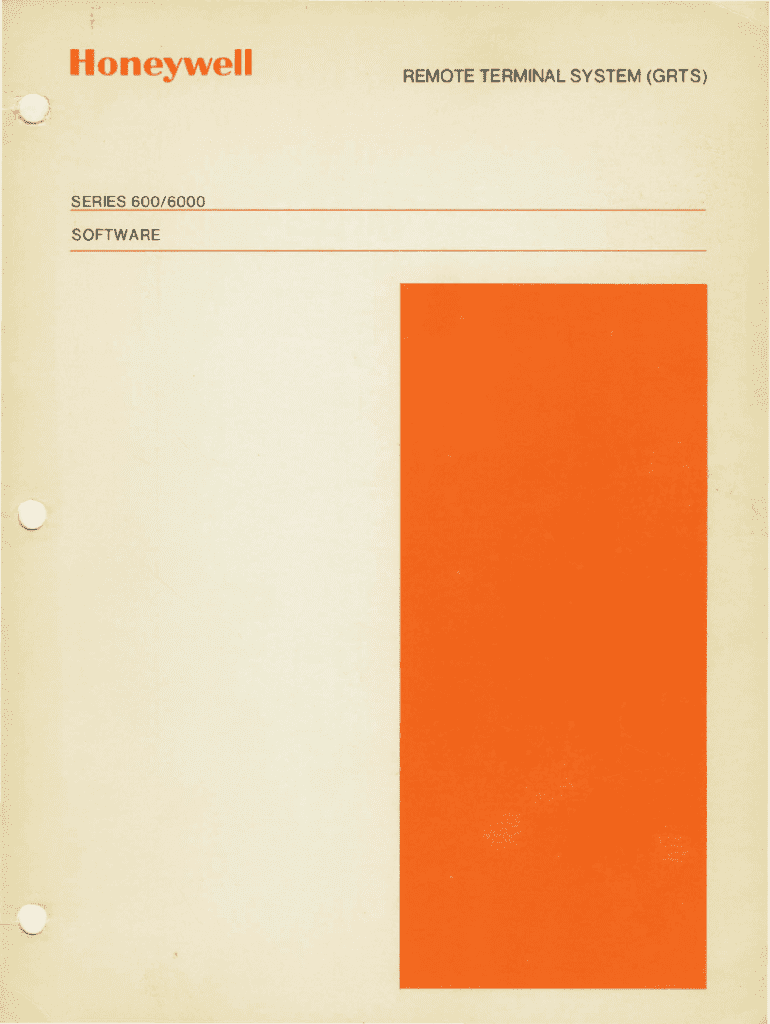 Fillable Online Honeywell 6000 series - Computer History Wiki Fax Email ...