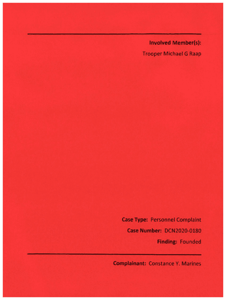 Fillable Online Commend or Complain About an Officer Fax Email Print ...