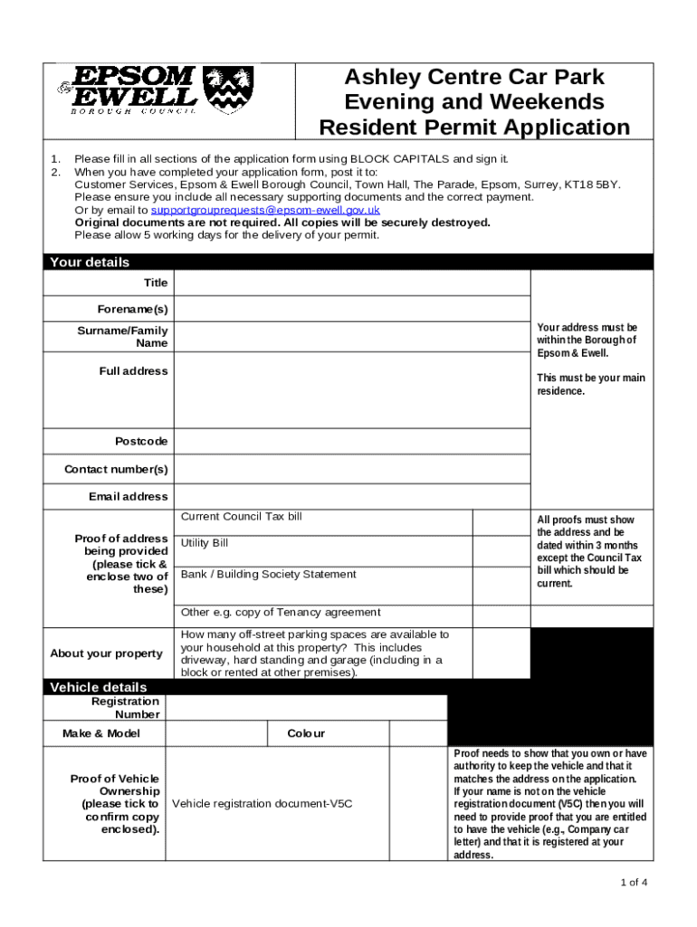 CenterResident Out of Town - epsom-ewell gov Doc Template | pdfFiller