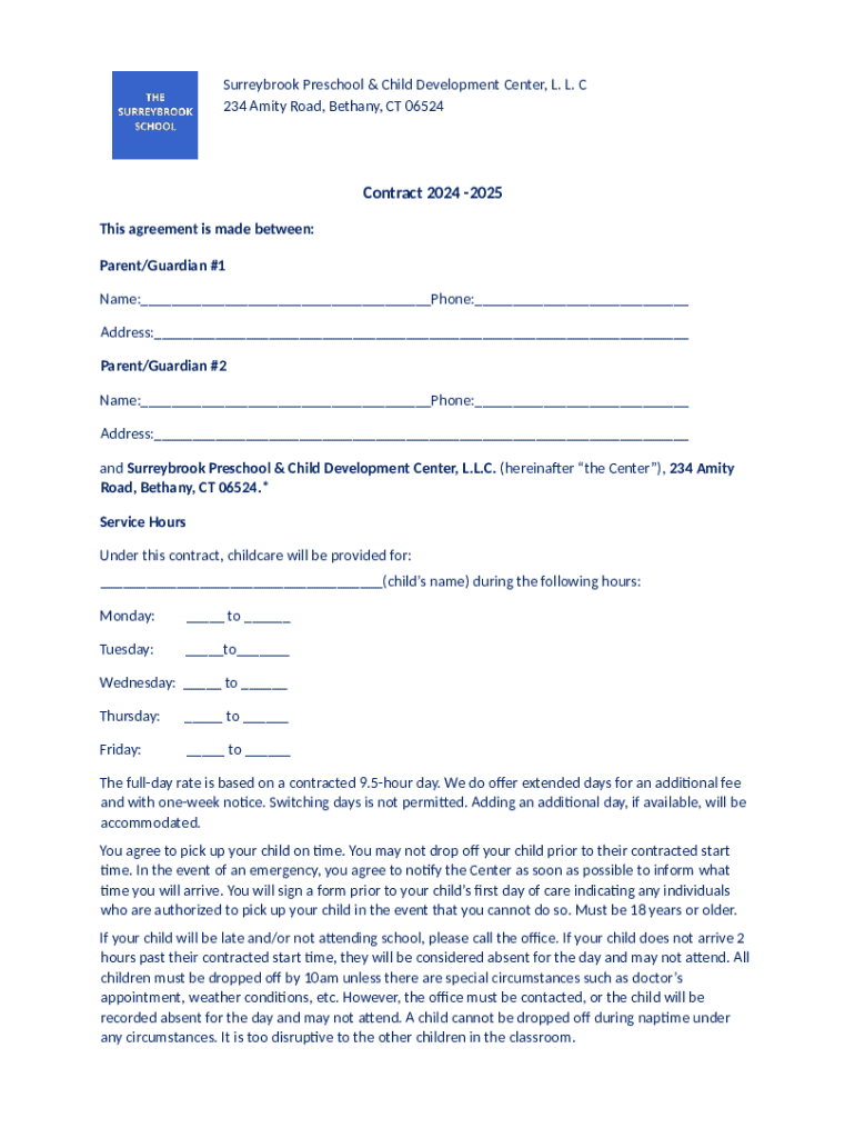 Child Development Center: CDC Policies & Procedures Doc Template ...