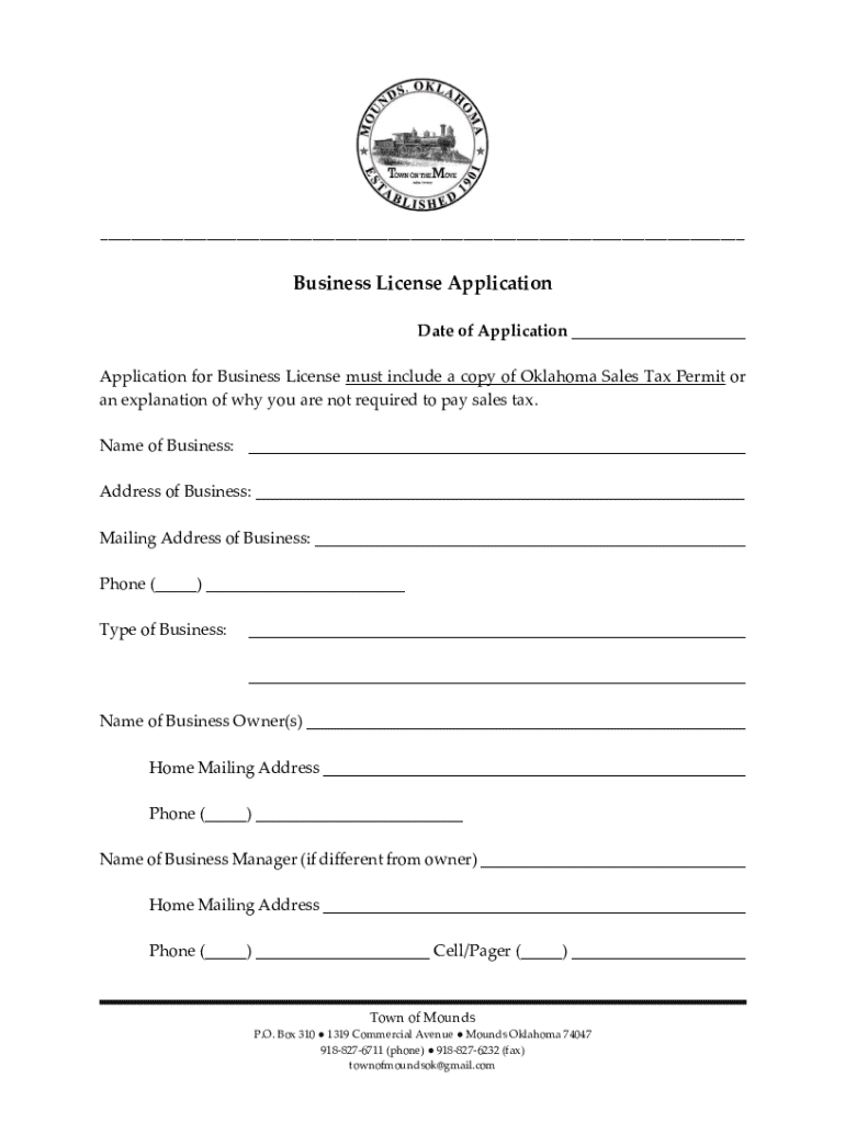 Fillable Online Licenses and Permits - Oklahoma.gov Home Fax Email Print - pdfFiller