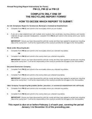 THE RECYCLING REPORT S Doc Template Doc Template | pdfFiller