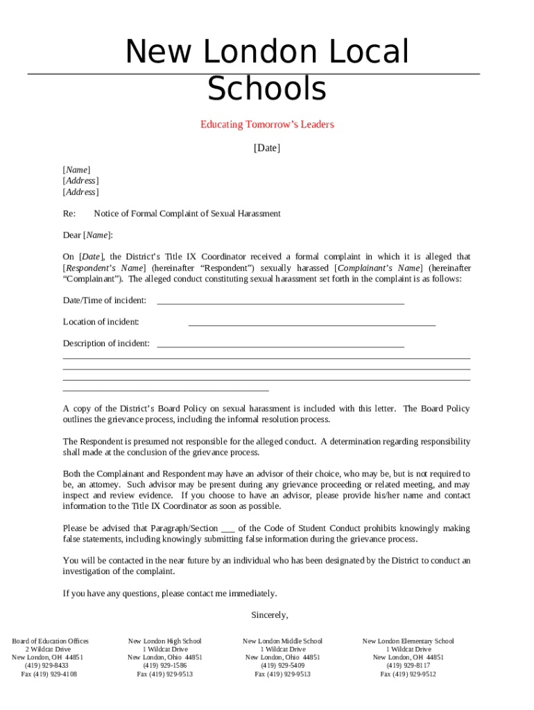 title-ix-sample-notice-allegations-student-complainant. ... Doc ...