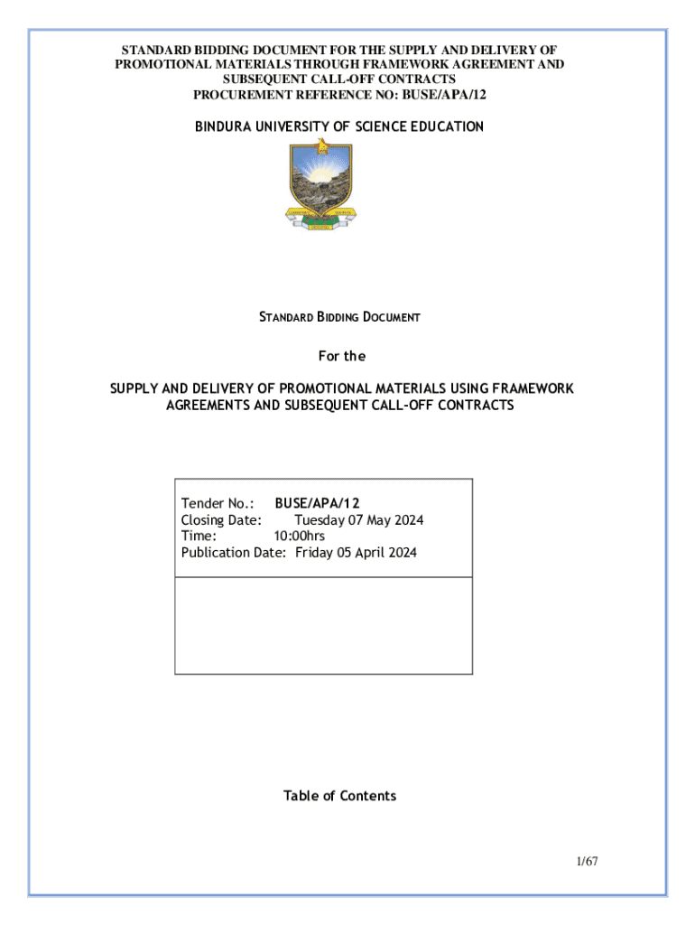 Fillable Online International Competitive Bidding Framework Agreement(s ... Fax Email Print ...