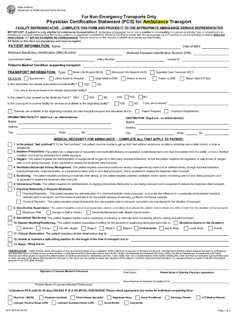 Fillable Online 4-24 HFS PCS form.pdf Fax Email Print - pdfFiller