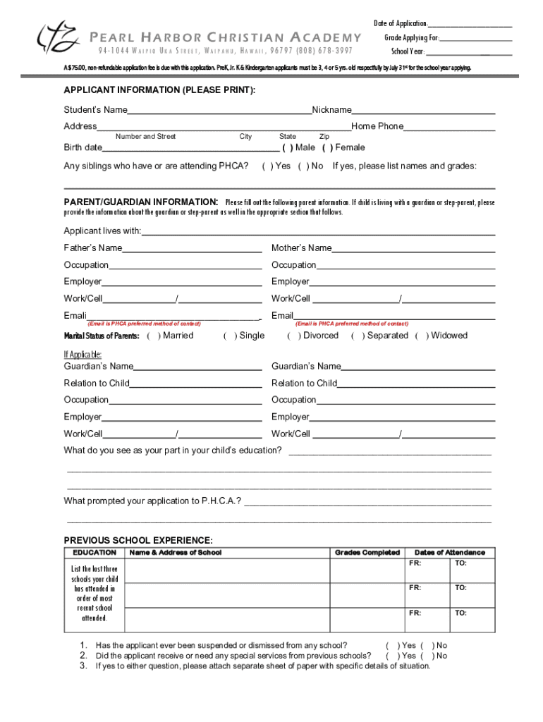 Fillable Online Elementary School - How to Apply Fax Email Print - pdfFiller