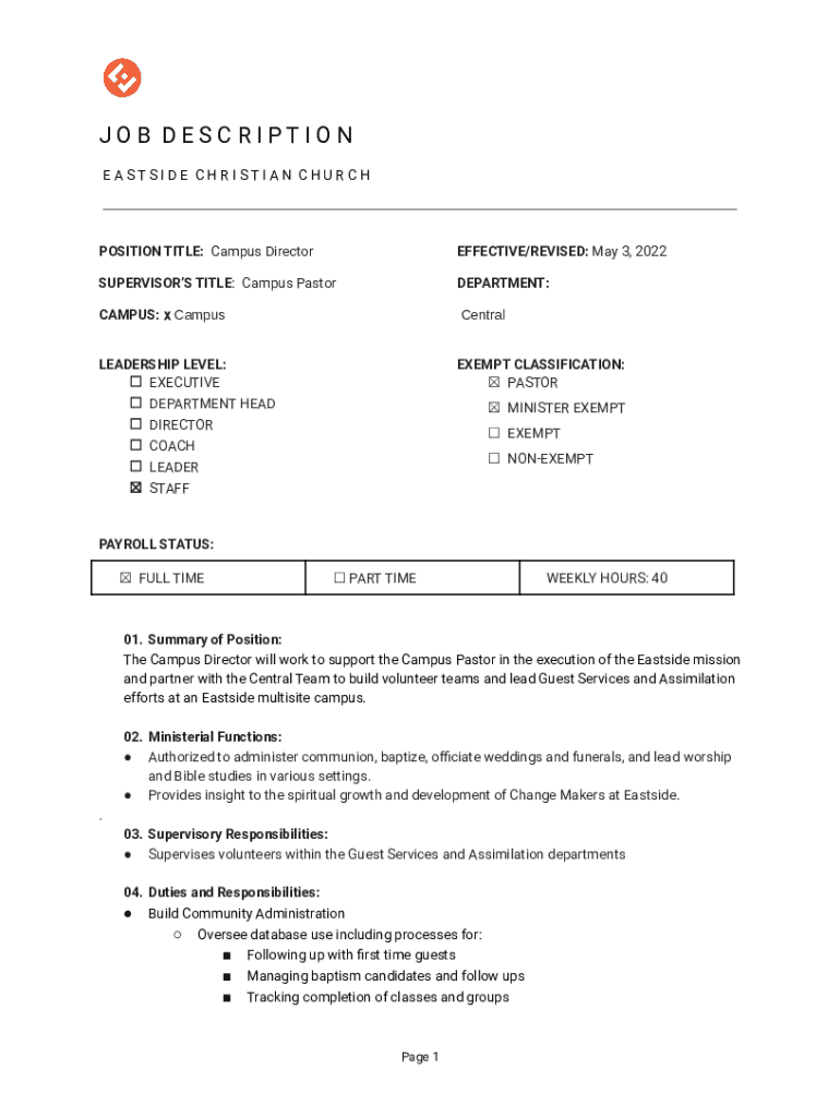 Fillable Online Campus Coordinator.docx Fax Email Print - pdfFiller