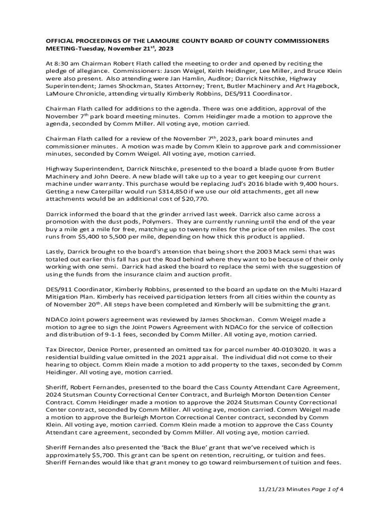 Fillable Online Superintendent; James Shockman, States Attorney; Trent ...