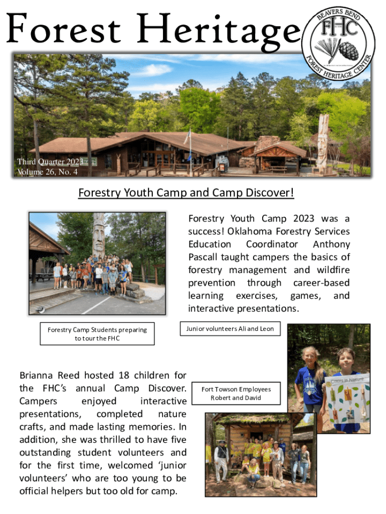 Fillable Online Oklahoma Forestry Youth Camp - ODAFF Fax Email Print ...