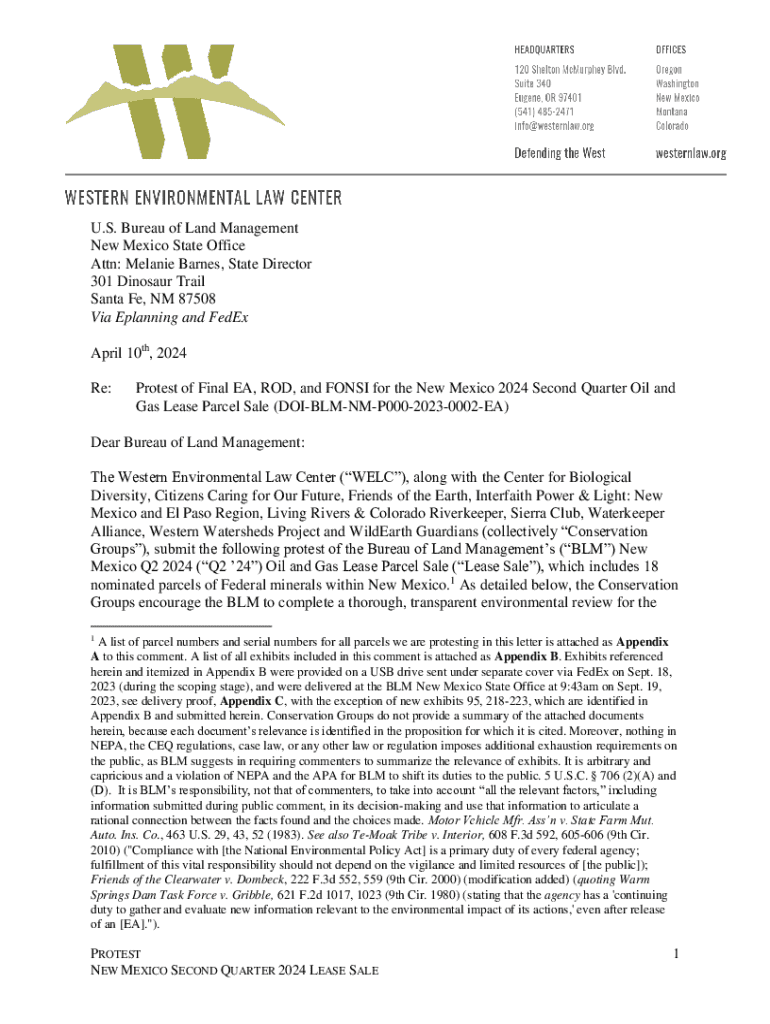 Fillable Online New-Mexico-Local-Electeds-BLM-Letter-To-State-Director- ... Fax Email Print ...