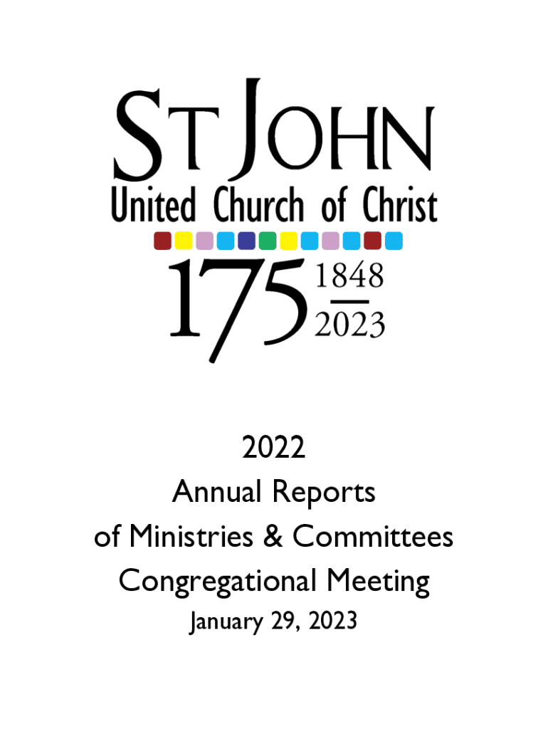 Fillable Online 2022 Annual Reports of Ministries & Committees ... Fax ...