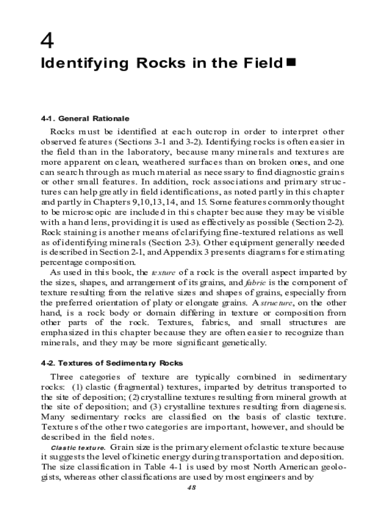 Fillable Online Can you identify my rock or mineral?U.S. Geological ...