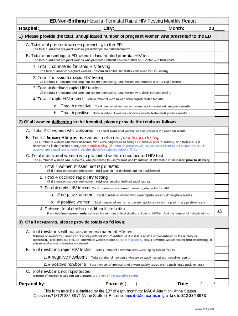 Adult HIV/AIDS Confidential Case Reporting Doc Template | pdfFiller