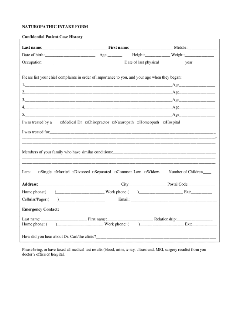 Fillable Online Nutrition-Intake-Form.docx Fax Email Print - pdfFiller