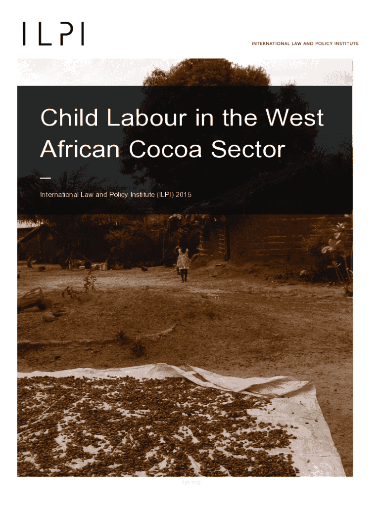 Fillable Online Child Labor in West African Cocoa Production - CRS ...