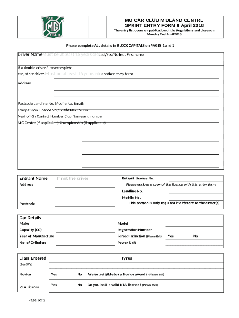 Midland Centre to run taster trial in April - Motorsport Doc Template ...