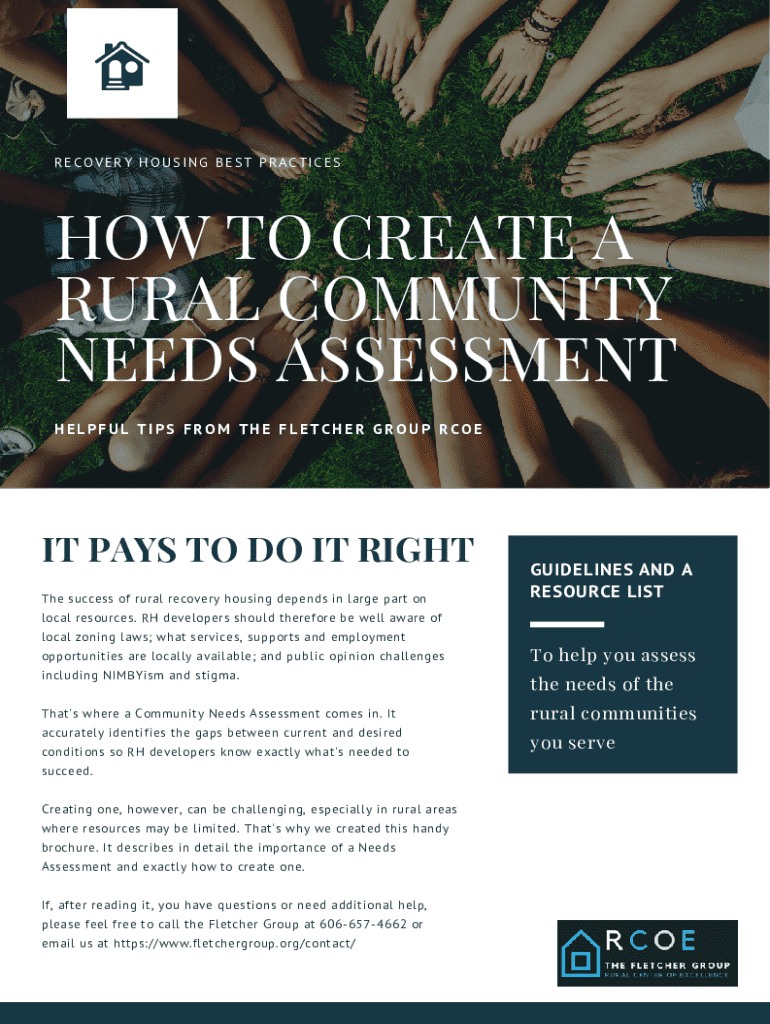 Fillable Online How to Create a Rural Community Needs Assessment Fax ...