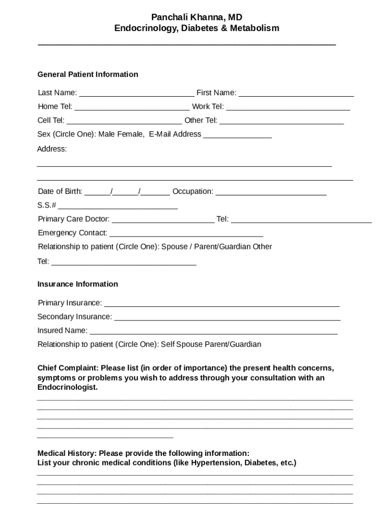 Fillable Online PK Patient-Intake-Form and HIPAA 2023.docx - Google Docs Fax Email Print - pdfFiller