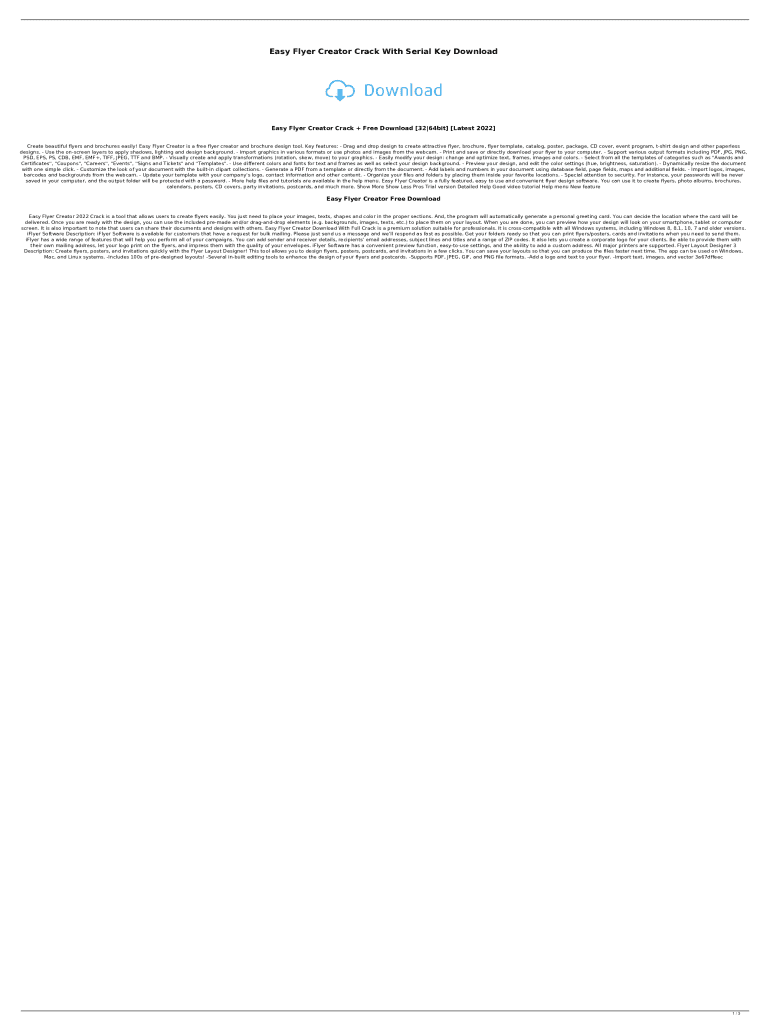 Fillable Online Designing Flyers, Business Flyer Templates, Brochure ...