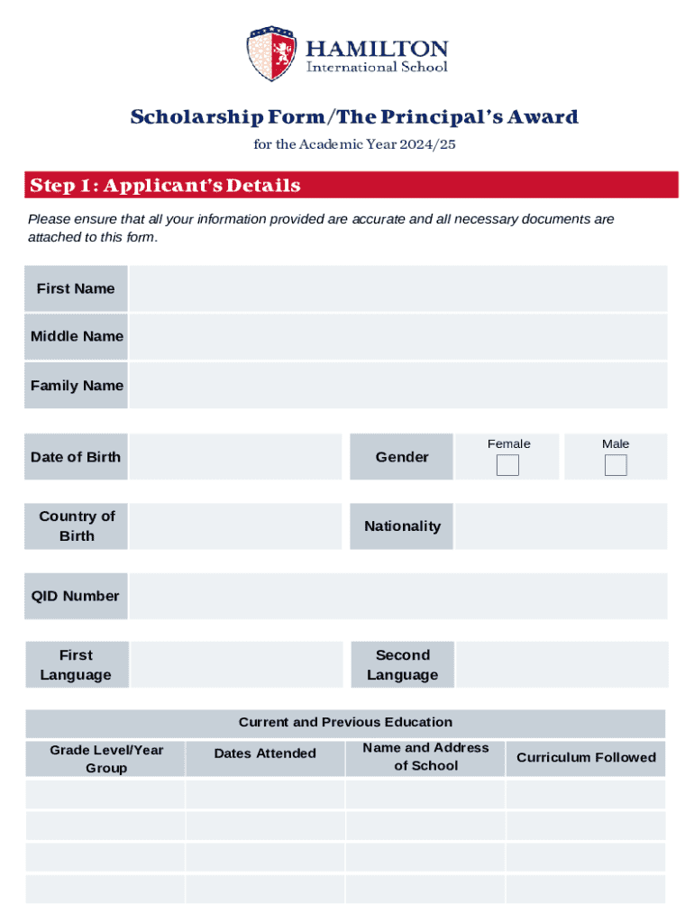 Fillable Online Ali Al Fardan Scholarship Form Fax Email Print - pdfFiller