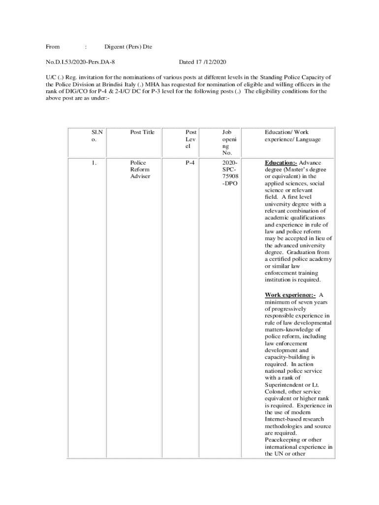 Fillable Online Standing Police Capacity (Italy) 0001.pdf Fax Email ...