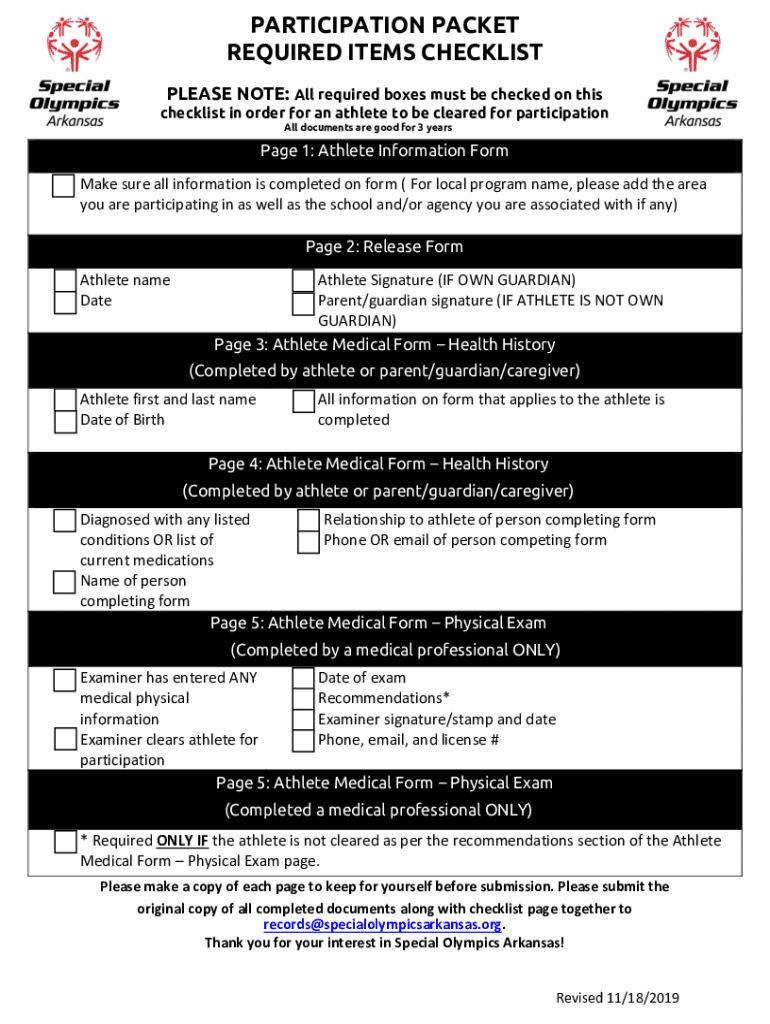 Fillable Online USD Sports Clubs Information Packet NEW ATHLETE ...