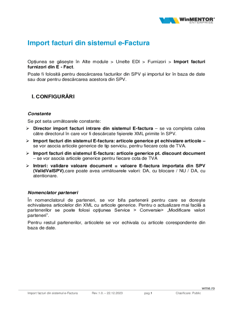 Fillable Online e-Factura - Manual de utilizare Saga C. Fax Email Print ...