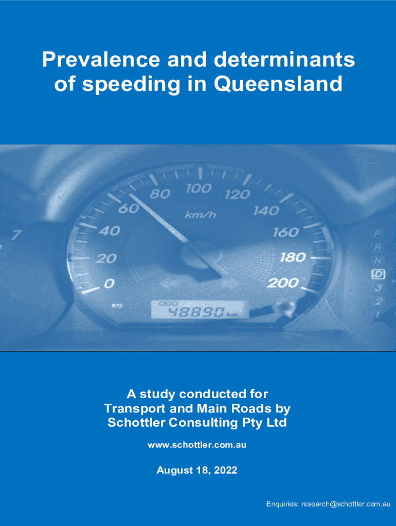 Fillable Online QRSTUV: Guide to Speed Management (Department of ...