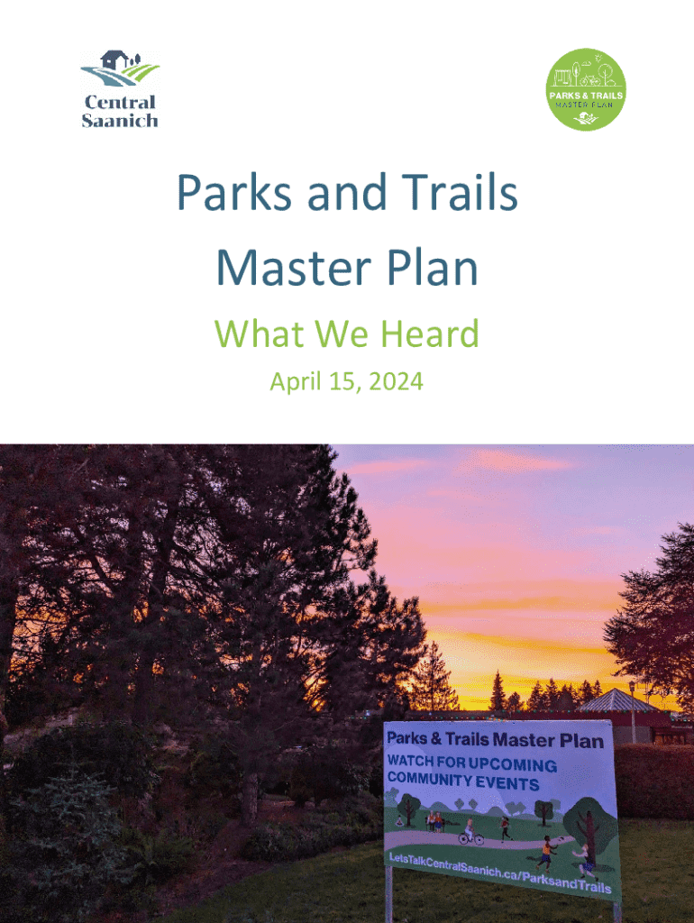 Fillable Online Round 1 Engagement Summary. PARKS AND TRAILS MASTER ...