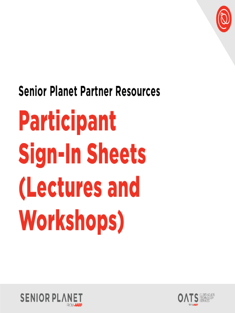 Fillable Online Participant Sign-In Sheets (Courses) Fax Email Print ...