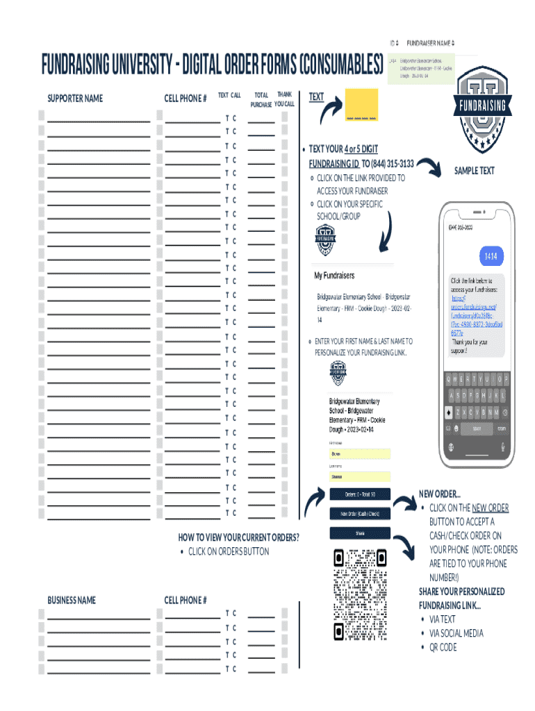 Fillable Online Fundraiser Online Order Form Template Fax Email Print ...
