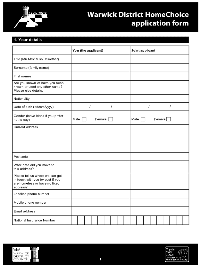 Fillable Online Home Choice Plus Application Form Fax Email Print ...