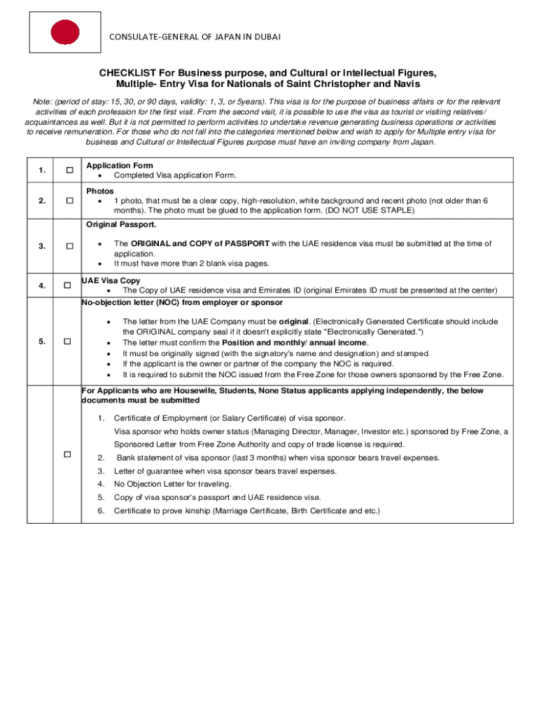 Fillable Online CHECKLIST For Business purpose, and Cultural or Intellectual Figures, Fax Email ...