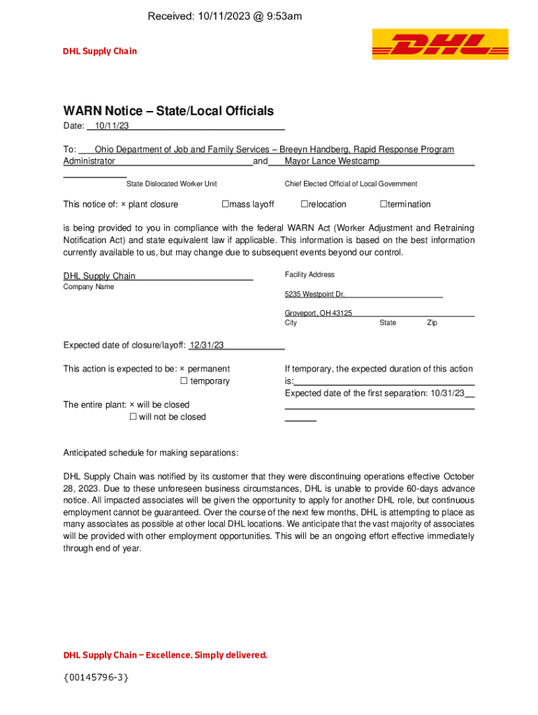 Fillable Online WARN Notice to Local State Officials US (00148052).DOCX ...