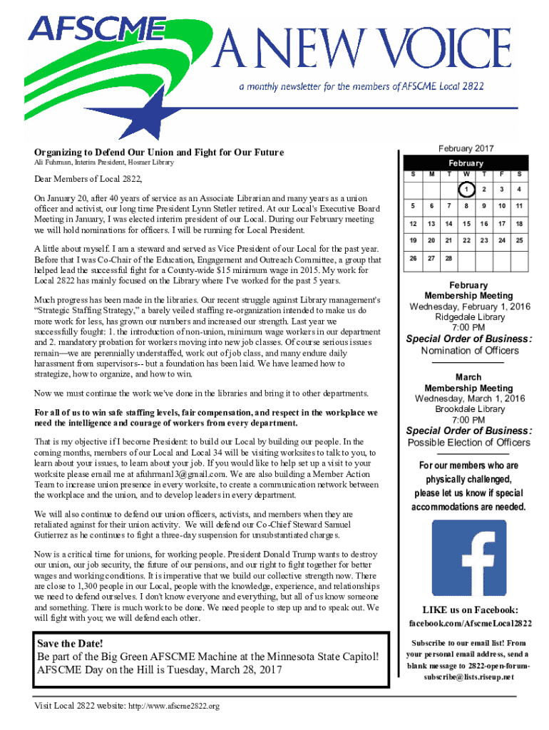 Fillable Online Organizing to Defend Our Union and Fight for Our Future ...