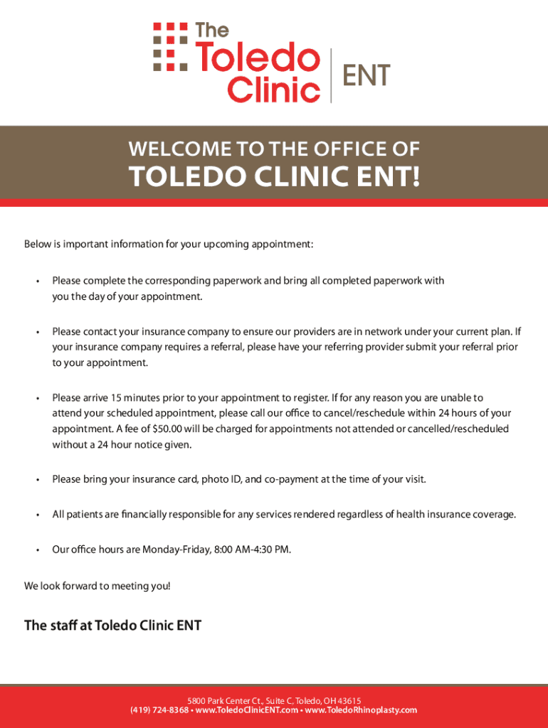 Fillable Online Please complete the corresponding paperwork and bring ...