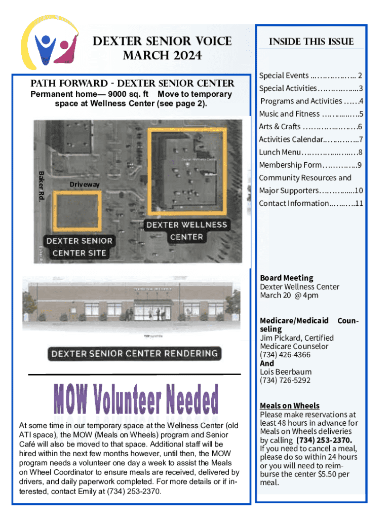 Fillable Online Construction to begin on new permanent home for Dexter ...