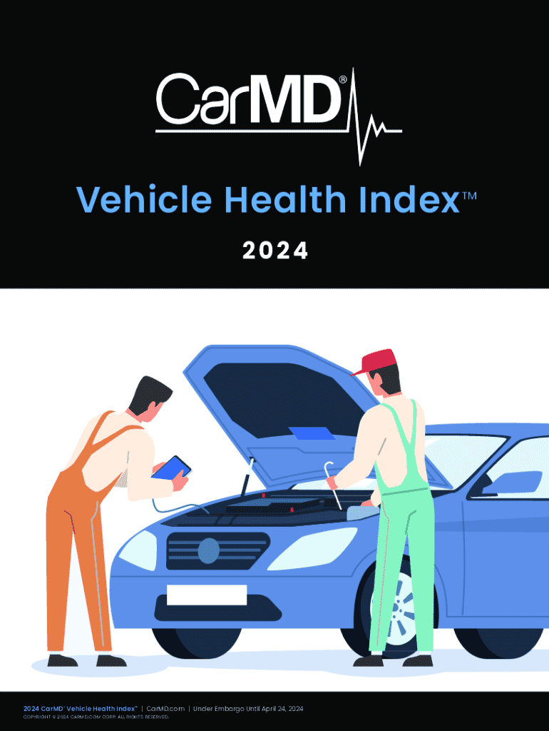 Fillable Online CarMD Vehicle Health Index Marks 10 Years Of Reporting ...