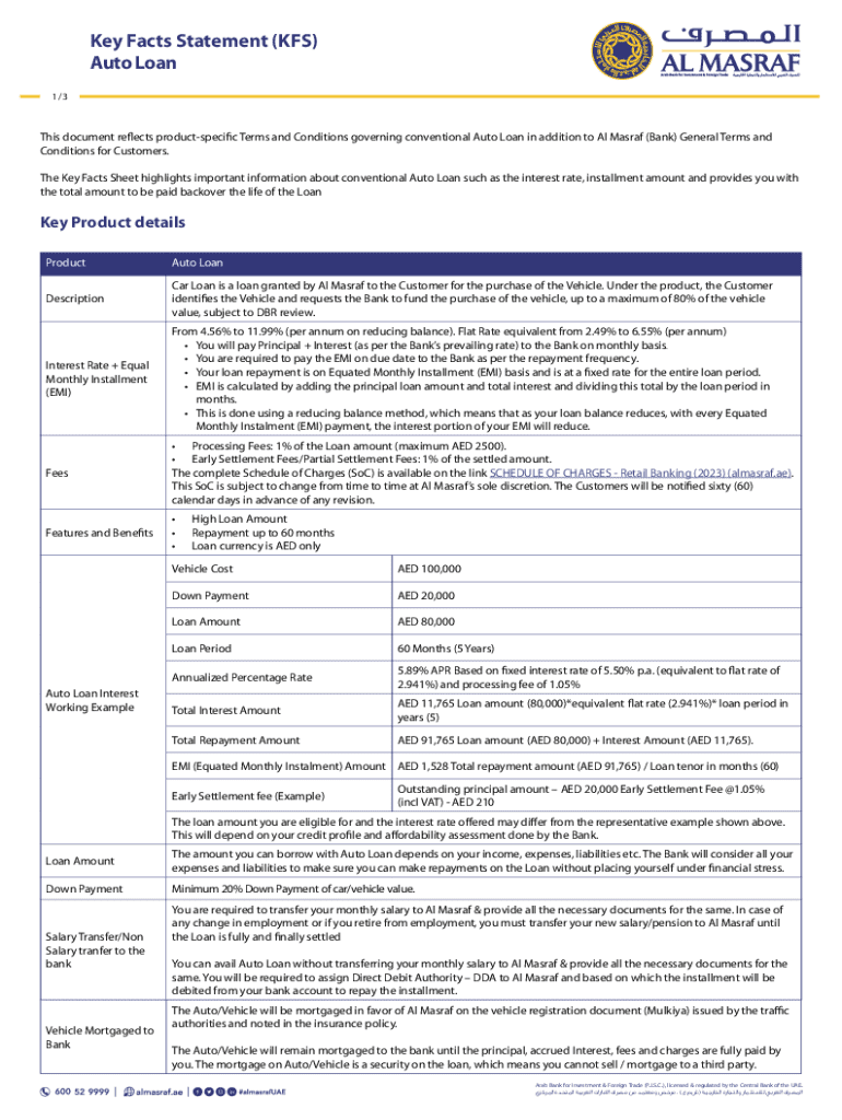 Fillable Online Key Facts Statement (KFS) - Online BankingIndividuals ...