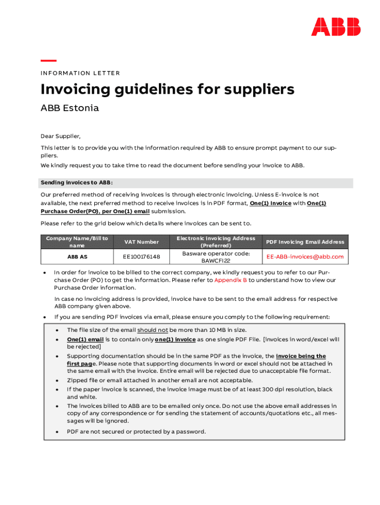 Fillable Online Supplier invoicing instructions Fax Email Print - pdfFiller